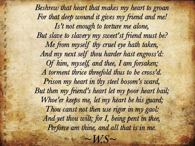 Shakespeare’s Sonnets to Soothe the Soul – For Reading Addicts