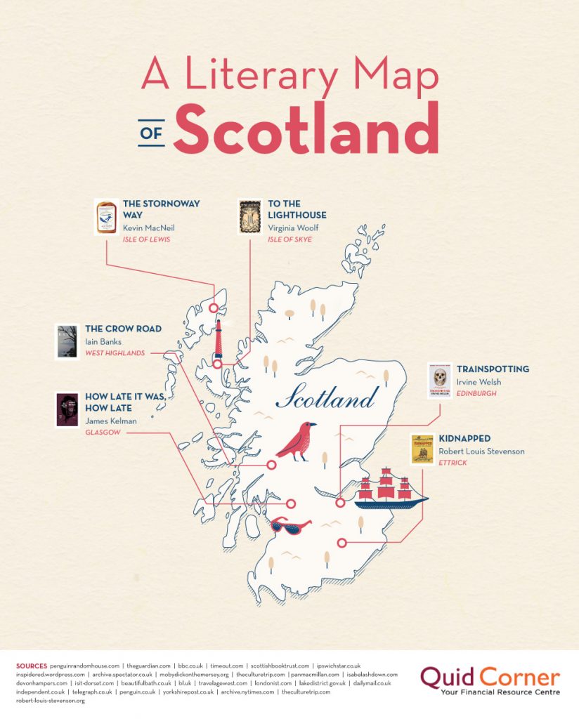 These Literary Maps of the United Kingdom Bring Novel Locations to Life ...